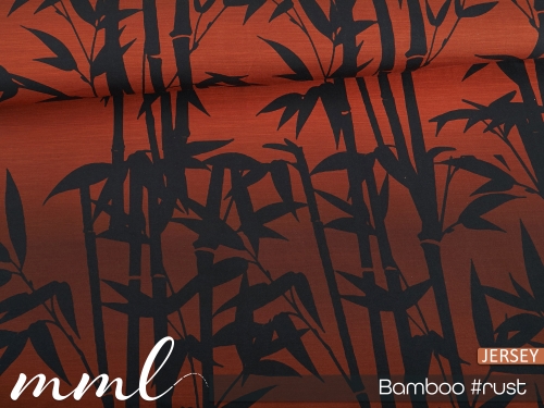 Jersey-Stoff "Bamboo #rust" (0,25m)