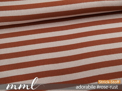 Strick-Stoff "nobile #rose-rust" (0,25 m)